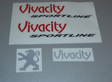 Stickerset Vivacity Sportline 4-Delig Bestellen? Voor 16:00 besteld ...