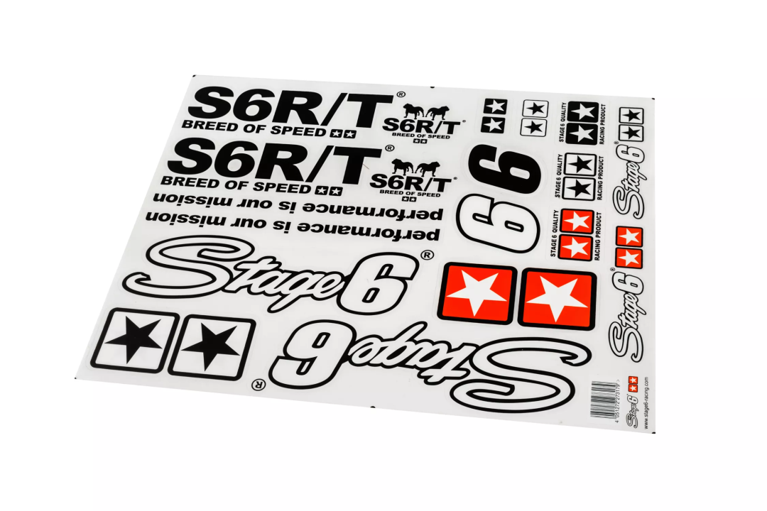 Stage 6 Stickerset Groot Witte letters Bestellen? Voor 16:00 besteld ...